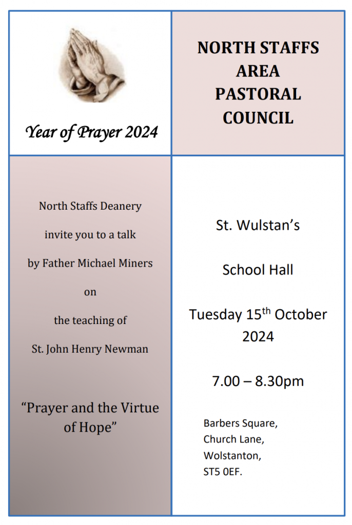North Staffordshire Catholic Deanery – Archdiocese of Birmingham ...
